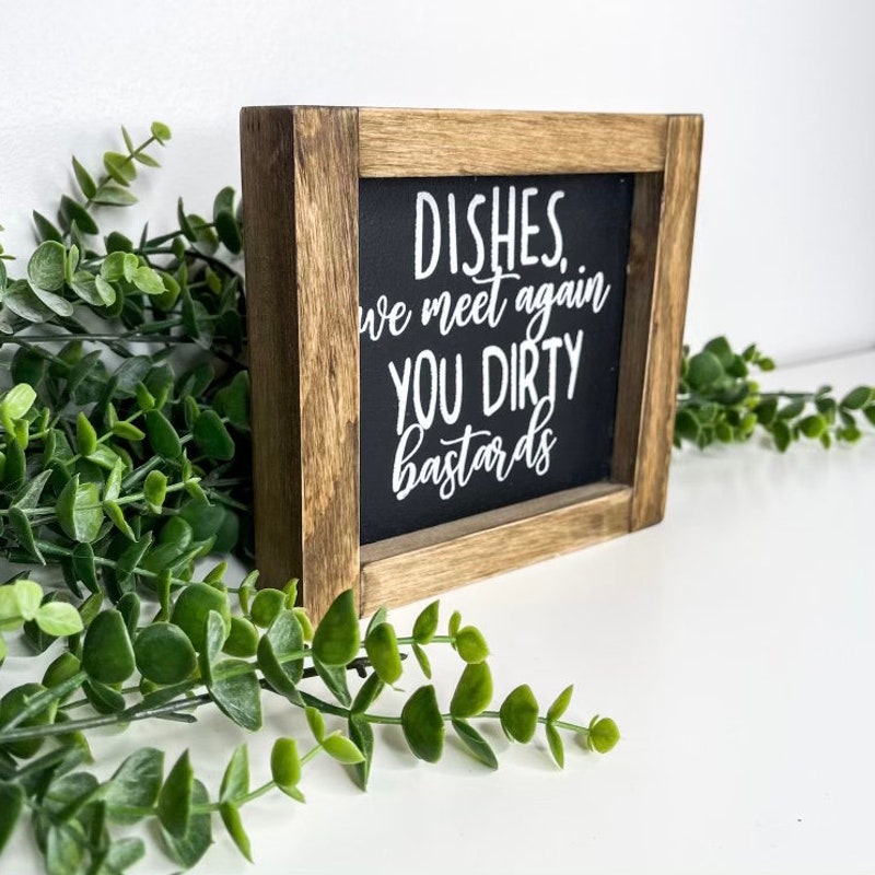 Dishes Sign - Etsy