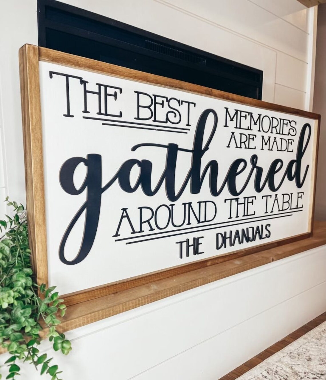 Gathered Memories Dining Room Sign: 3D Farmhouse Decor - Etsy