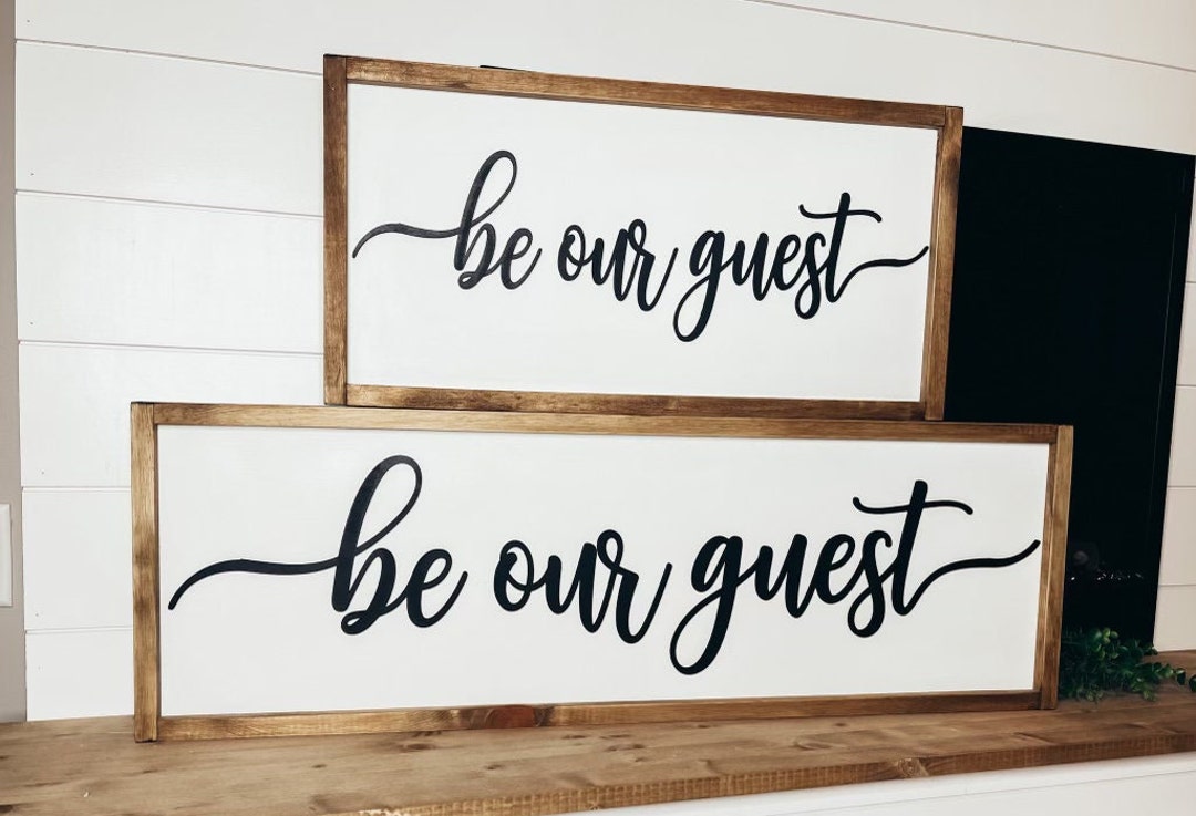 Above the Bed Sign | Guest Room Decor |guest Room Decor Be Our Guest ...