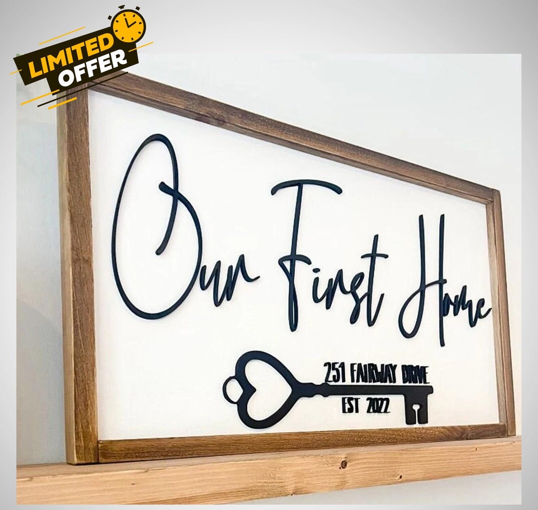 Our First Home personalized Our First Homerealtor Gift Homebuyer Real ...