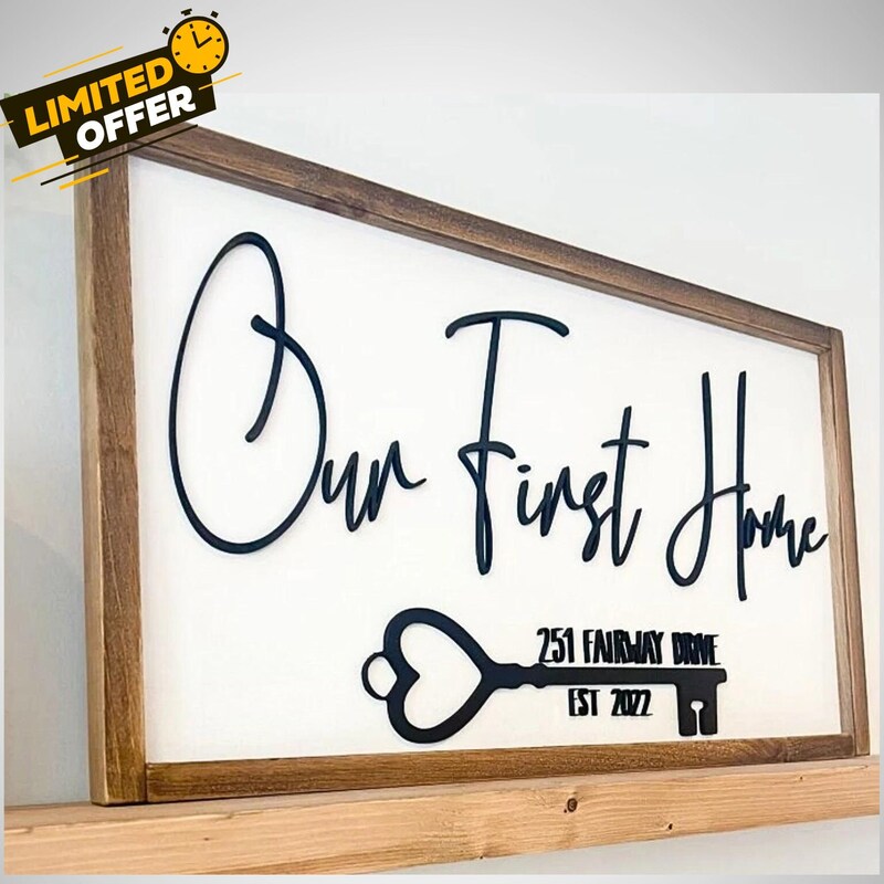 Our First Home Sign - Etsy