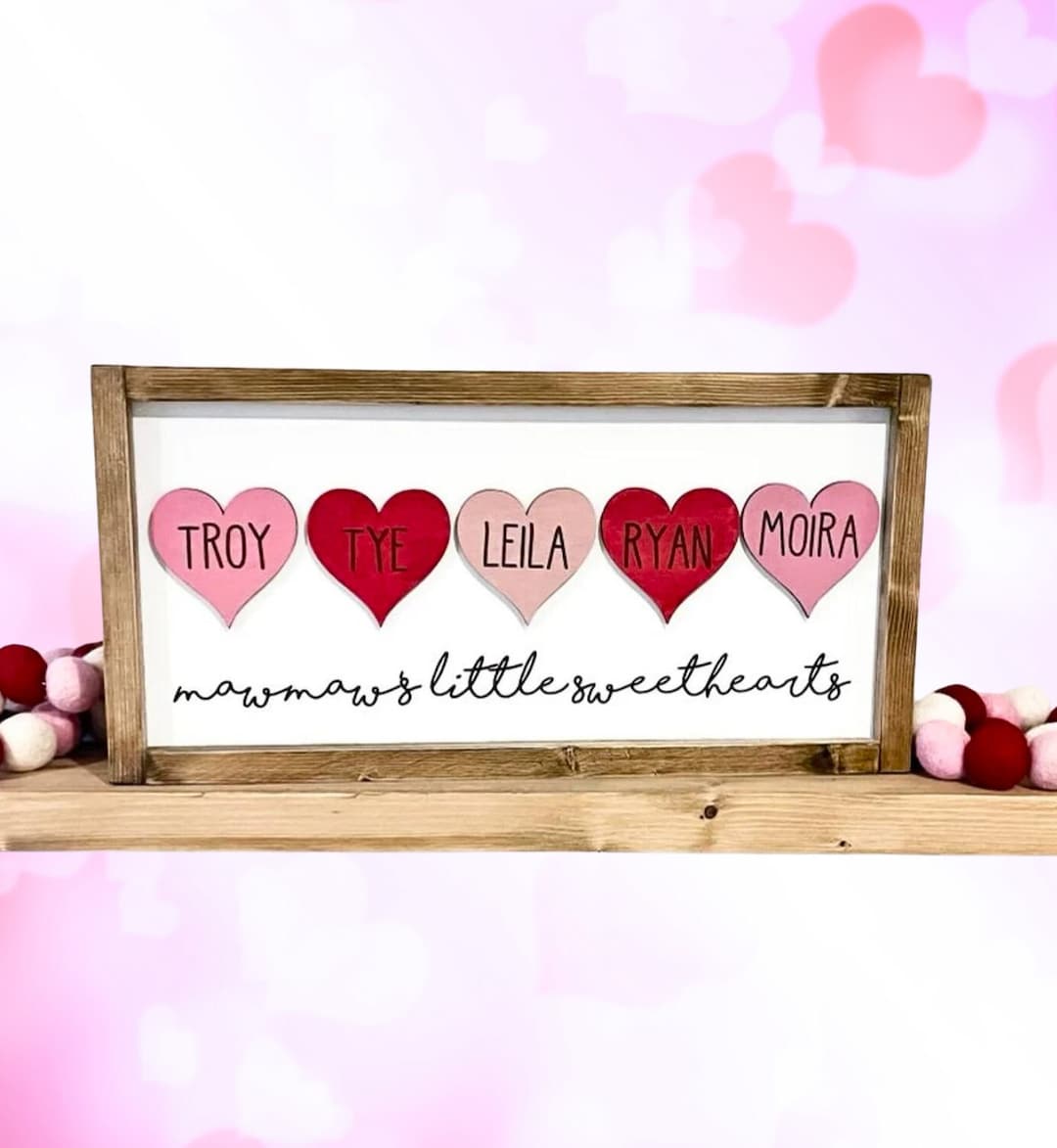 Grandma’s Sweethearts|our Little Sweethearts Sign| Valentine Day Gift ...