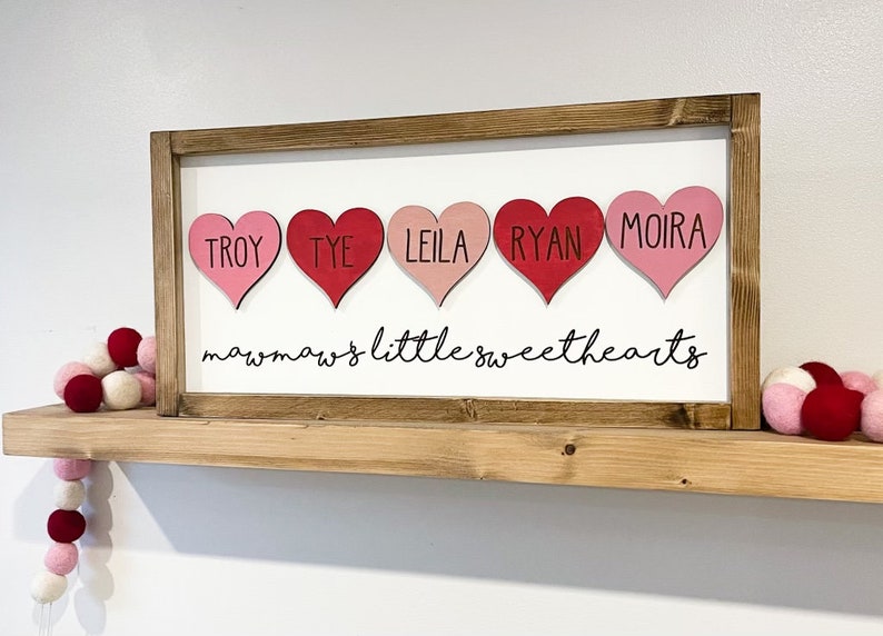 Grandma’s Sweethearts|our Little Sweethearts Sign| Valentine Day Gift ...