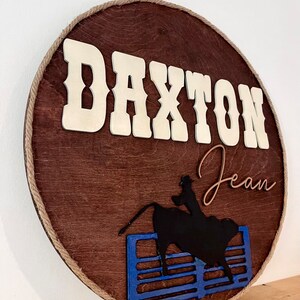 Rodeo Name Sign Roped Name Signname Sign 3dnursery Name - Etsy