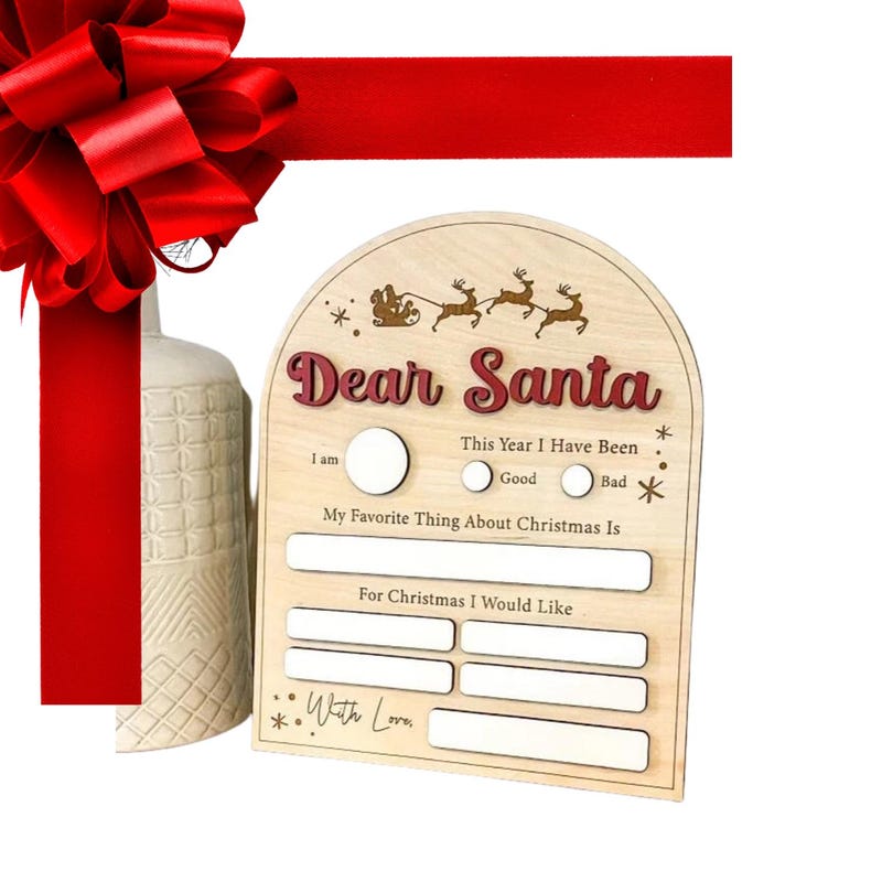 Letter to Santa Sign - Etsy