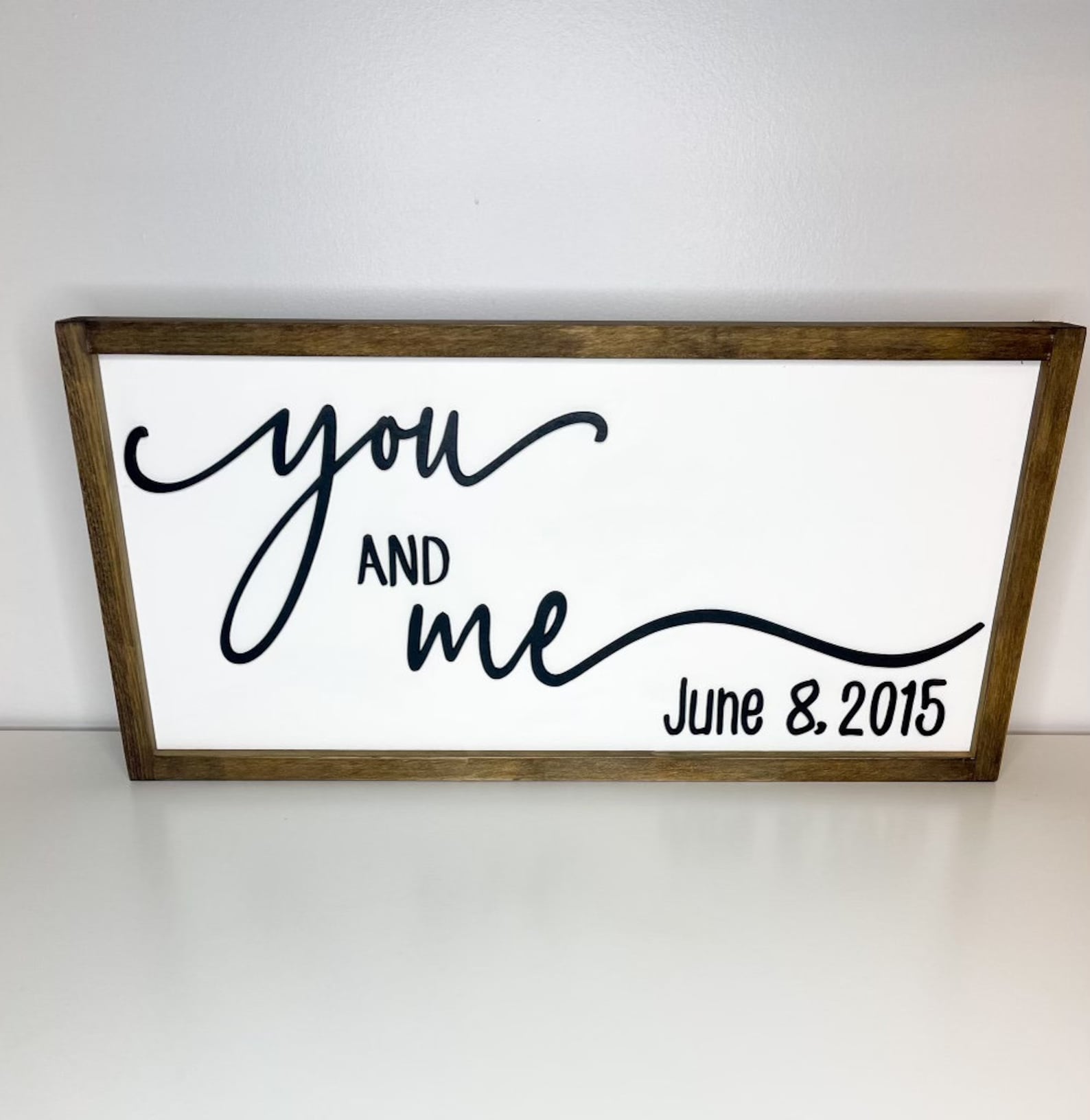 You and Me Sign 3dyou and Me Sign Personalized Valentine You | Etsy