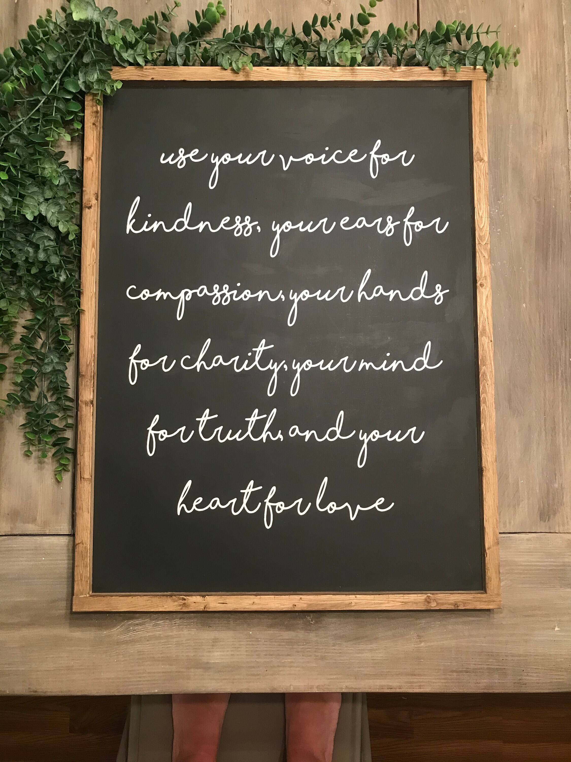 Use Your Voice for Kindness Sign Sign of Voice of Kindness | Etsy