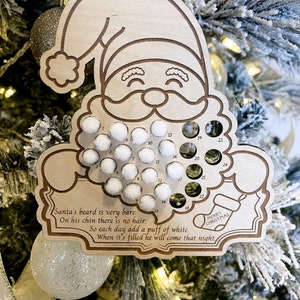 Countdown to Christmas Santa | Advent Calendar Santa | Santa Pom Pom ...