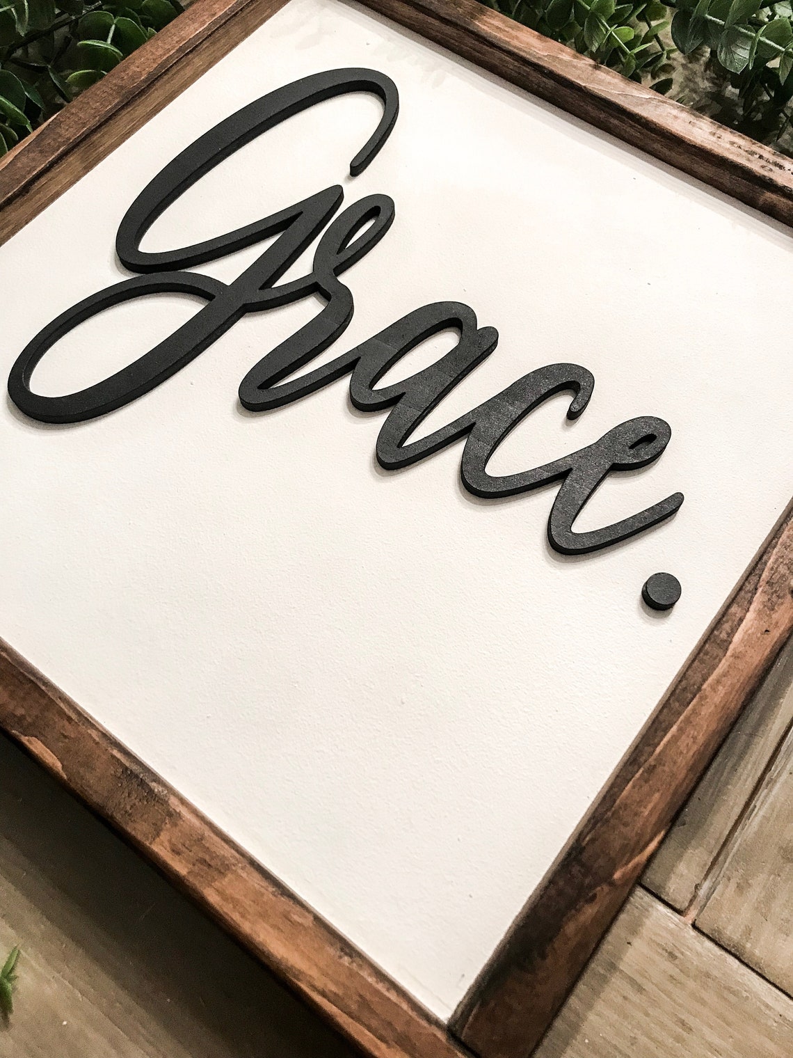 Grace Sign 3dgrace Sign Framedgrace Sign Religious | Etsy