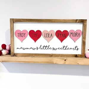Grandmas Sweetheartsour Little Sweethearts Sign Valentine - Etsy