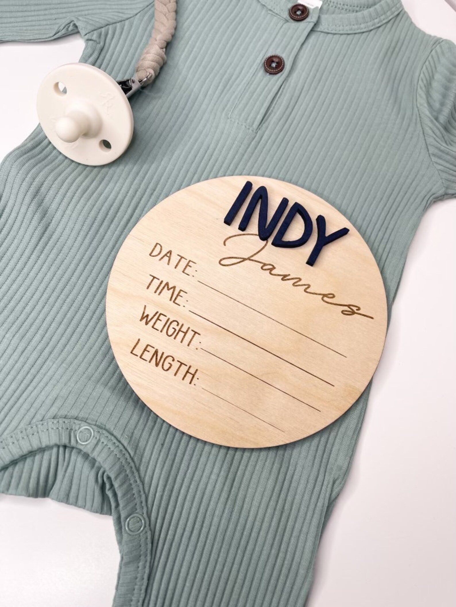 Personalized Baby Name Signbaby Announcement Sign With Birth Statsbaby ...