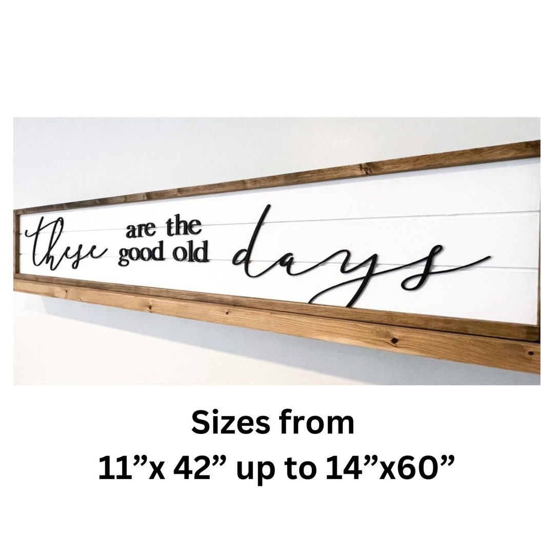 Shiplap Wall Decor |home Decor Farmhouse Sign 3D |these Are the Good ...