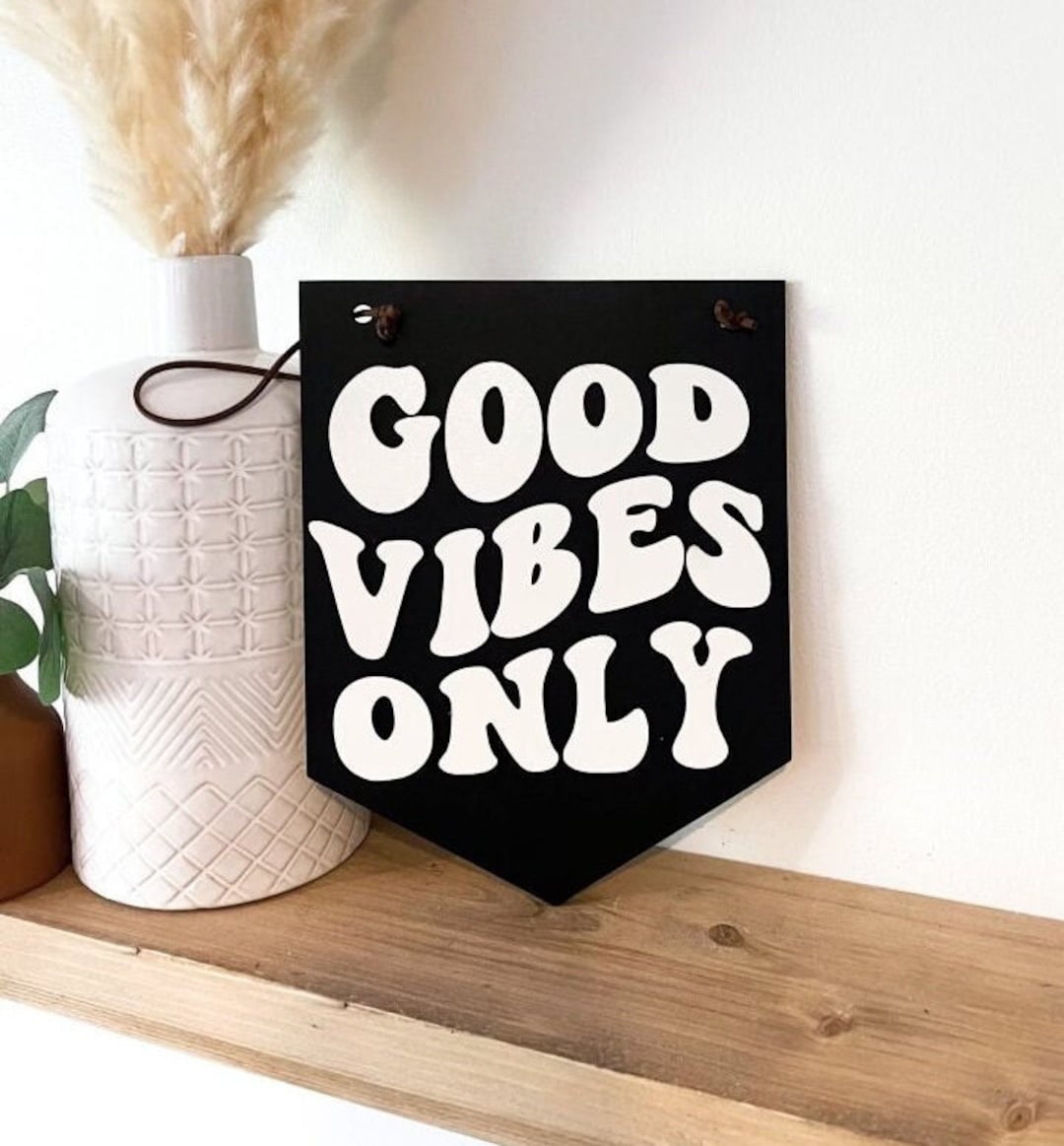 Retro Good Vibes Sign| Room Retro Sign 3d|preppy Teen Sign |boho ...