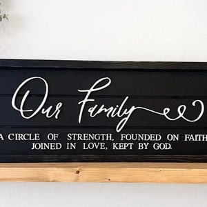 Entryway Family Circle Sign|home Decor Family Circle |dining Room Decor ...