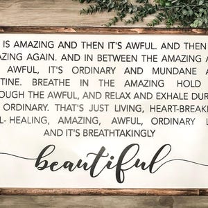 Life is Amazing Sign|life is Amazing Framed Sign|home Decor Life Sign ...