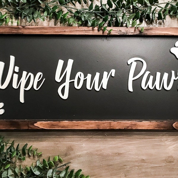 Paw Sign - Etsy