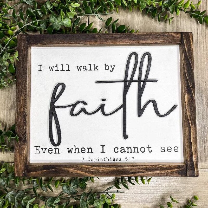 Faith Sign - Etsy