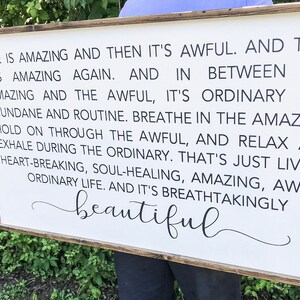 Life is Amazing Sign|life is Amazing Framed Sign|home Decor Life Sign ...