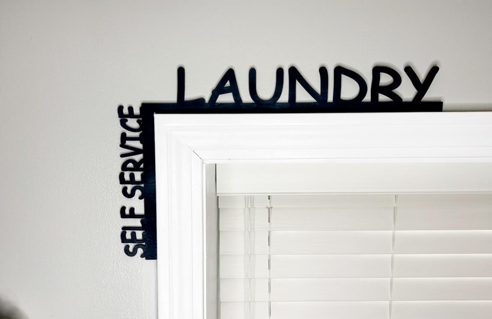 Laundry Self Service Door Sign Pantry Open 24/7 Bathroom | Etsy