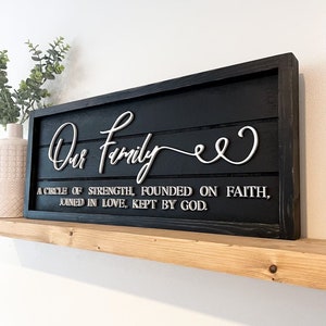 Entryway Family Circle Sign|home Decor Family Circle |dining Room Decor ...