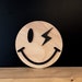 Retro Smiley Sign Groovy Sign Happy Sign Wood Dorm Decor Smiley Face ...