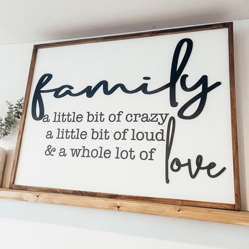 Family Love Sign - Etsy