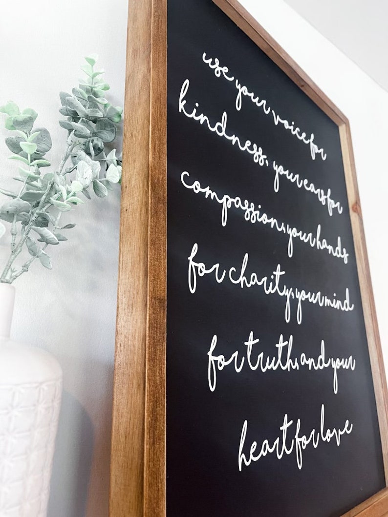 Use Your Voice for Kindness Sign Sign of Voice of Kindness - Etsy