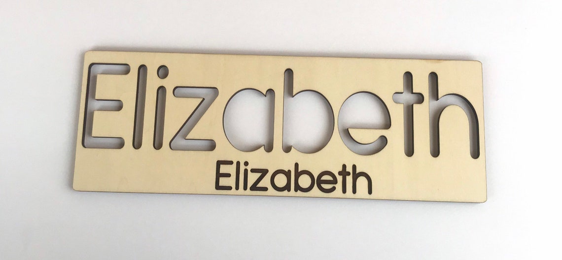 Name Stencil Kids Name Stencil Kids Learning Toys | Etsy