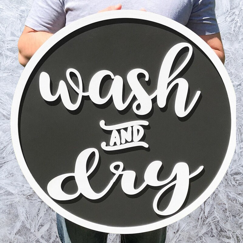 Wooden Laundry Sign - Etsy