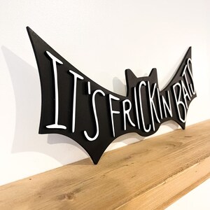 It's Frickin Bats Sign| Boho Decor Halloween Bats | Funny Halloween ...