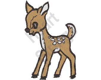 Fawn embroidery | Etsy