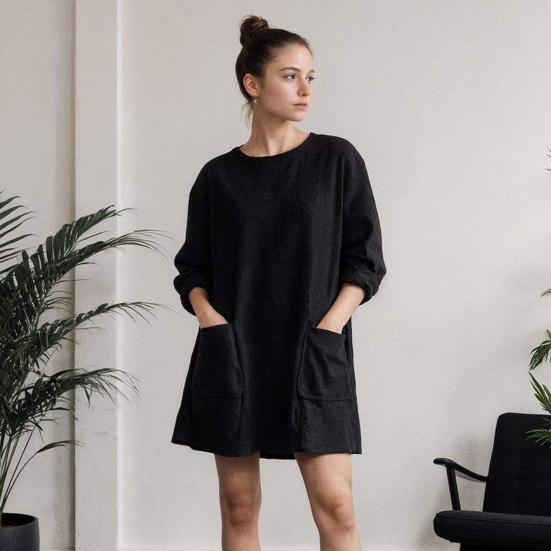 Linen Tunic Dress - Etsy
