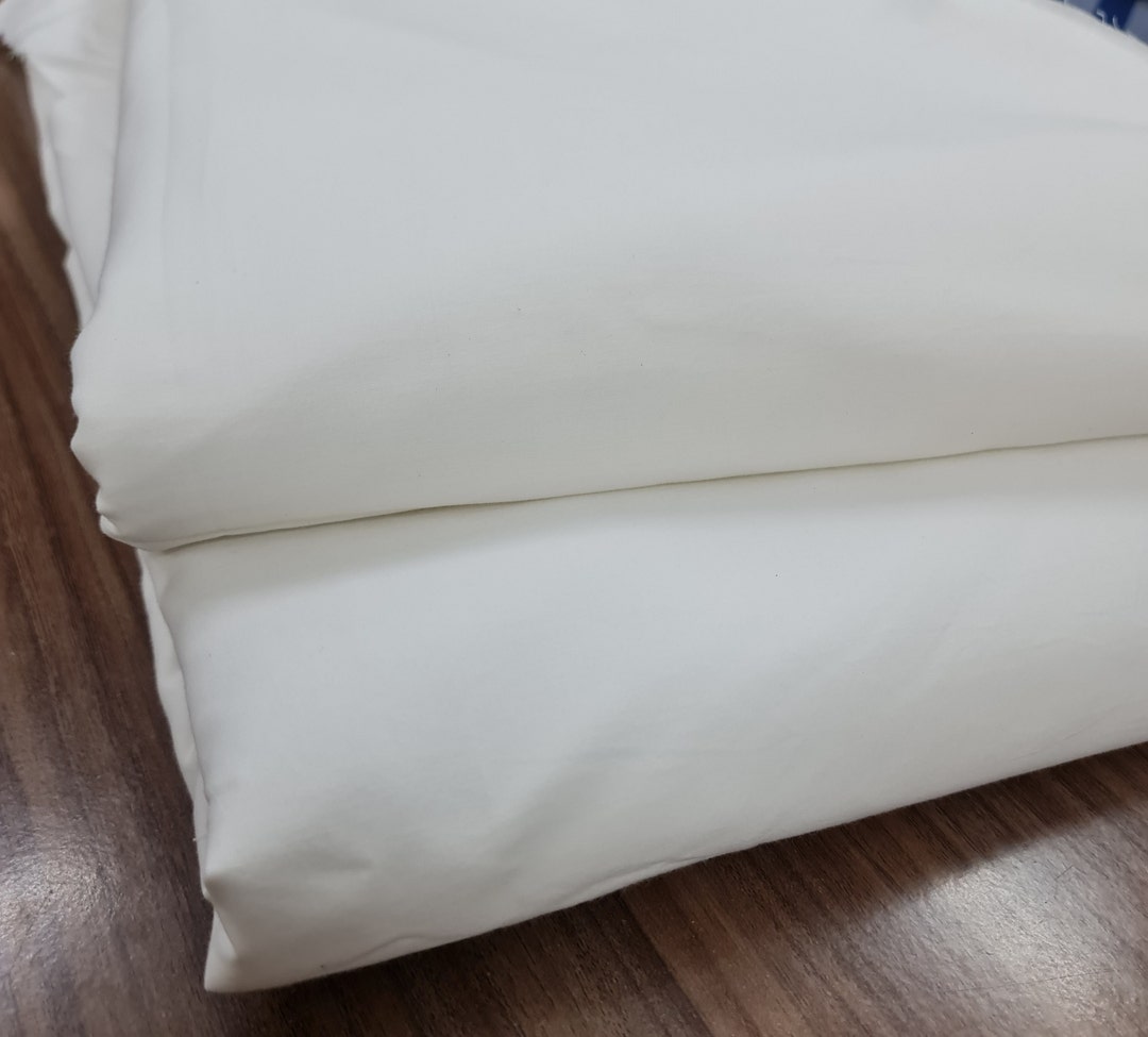 White 100% Cotton Fabric, Organic Cotton Fabric, Cotton Voile Fabric ...