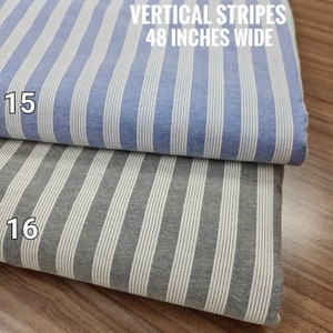 Stripe Fabric by the Yard, Striped Cotton Fabric in Multiple Colors - Etsy