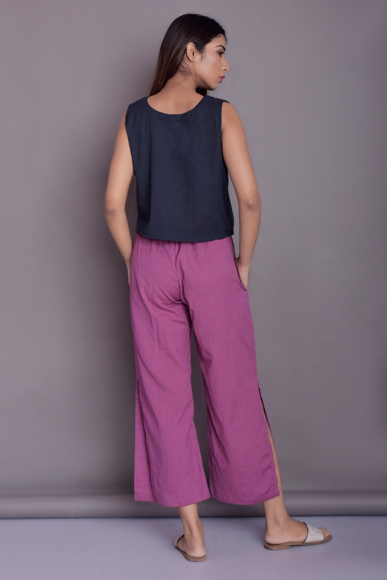 Linen Crop Top Cropped Blouse V Neck Linen Top Linen - Etsy