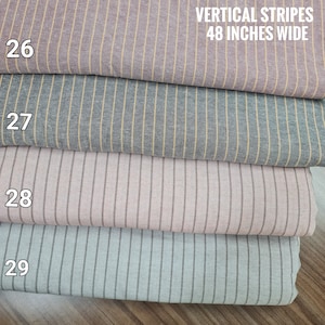 Stripe Fabric by the Yard, Striped Cotton Fabric in Multiple Colors - Etsy