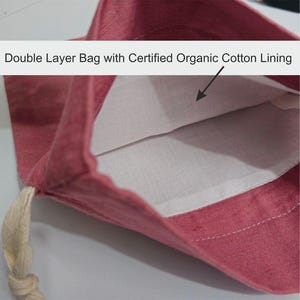 BULK LINEN GIFT Wrapping Bags in Bulk, Double Layer Fabric Wedding Bags ...