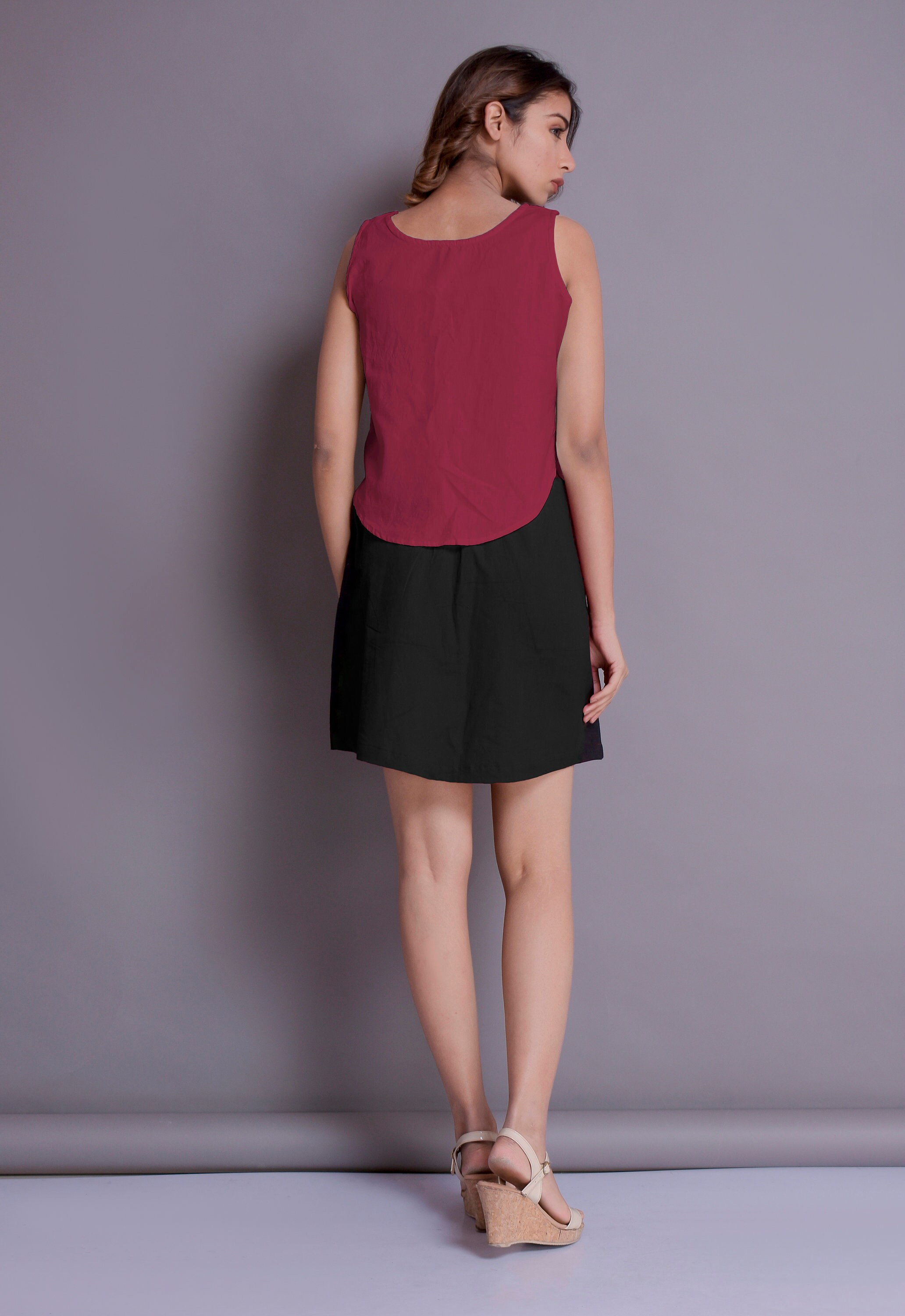 Sleeveless Apple Cut Blouse Front Buttoned Tank Top Linen - Etsy