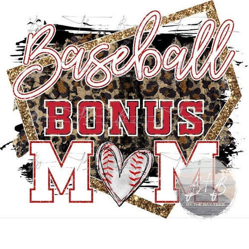 Baseball Bonus Mom Png Sublimation Design Download Baseball - Etsy