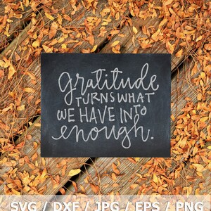Gratitude Hand Lettering Calligraphy for THANKSGIVING DIGITAL - Etsy
