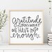 Gratitude Hand Lettering Calligraphy for THANKSGIVING DIGITAL - Etsy