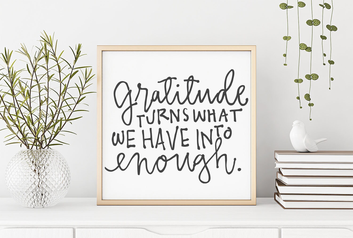 Gratitude Hand Lettering Calligraphy for THANKSGIVING DIGITAL - Etsy