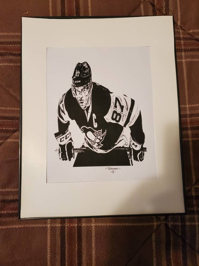 Sidney Crosby Vector Drawing - Etsy