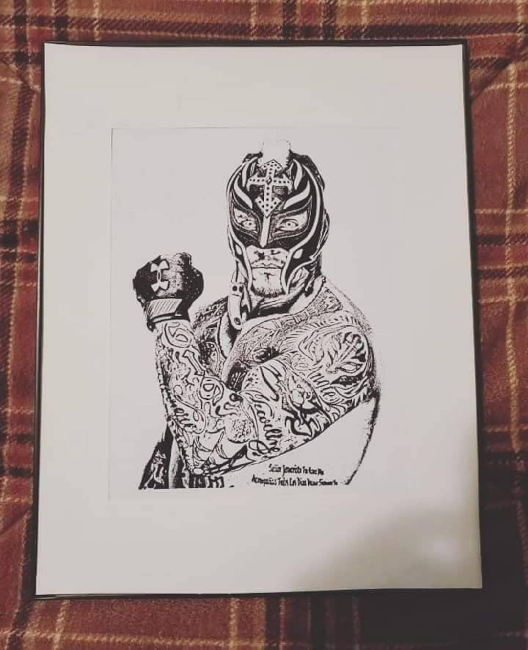 Rey Mysterio Drawing - Etsy Sweden