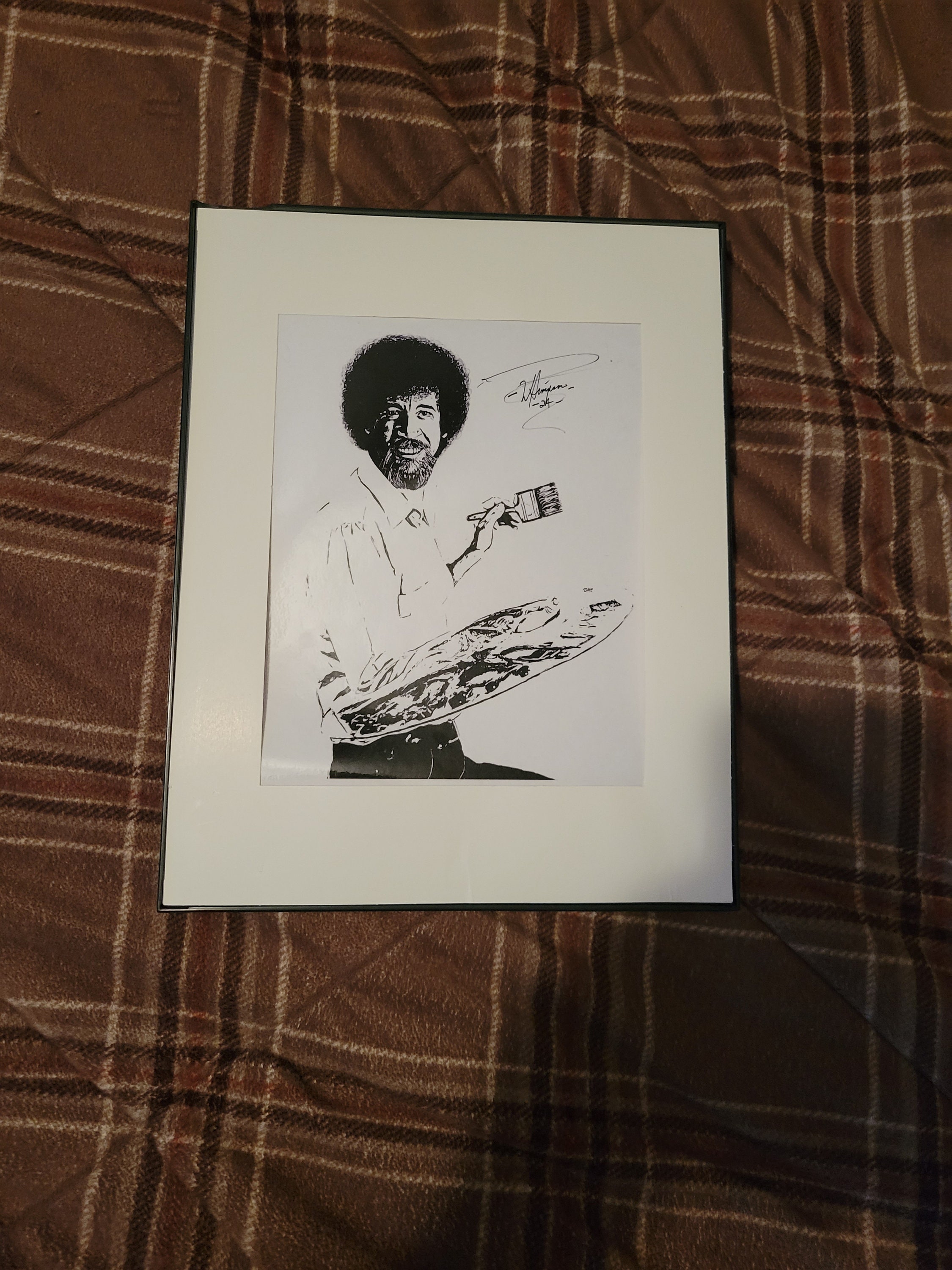 Bob Ross Vector Drawing - Etsy