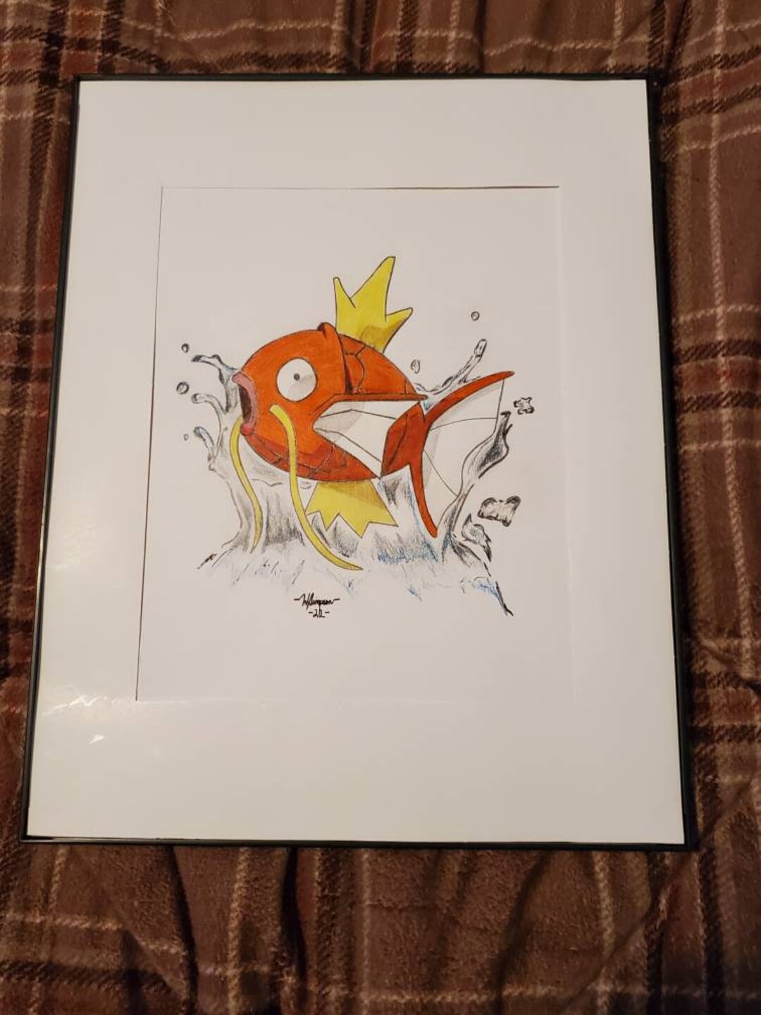 Magikarp and Gyarados Bundle Drawing 10x14 - Etsy