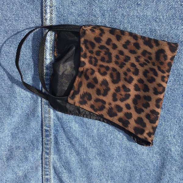 Cheetah Face Mask - Etsy