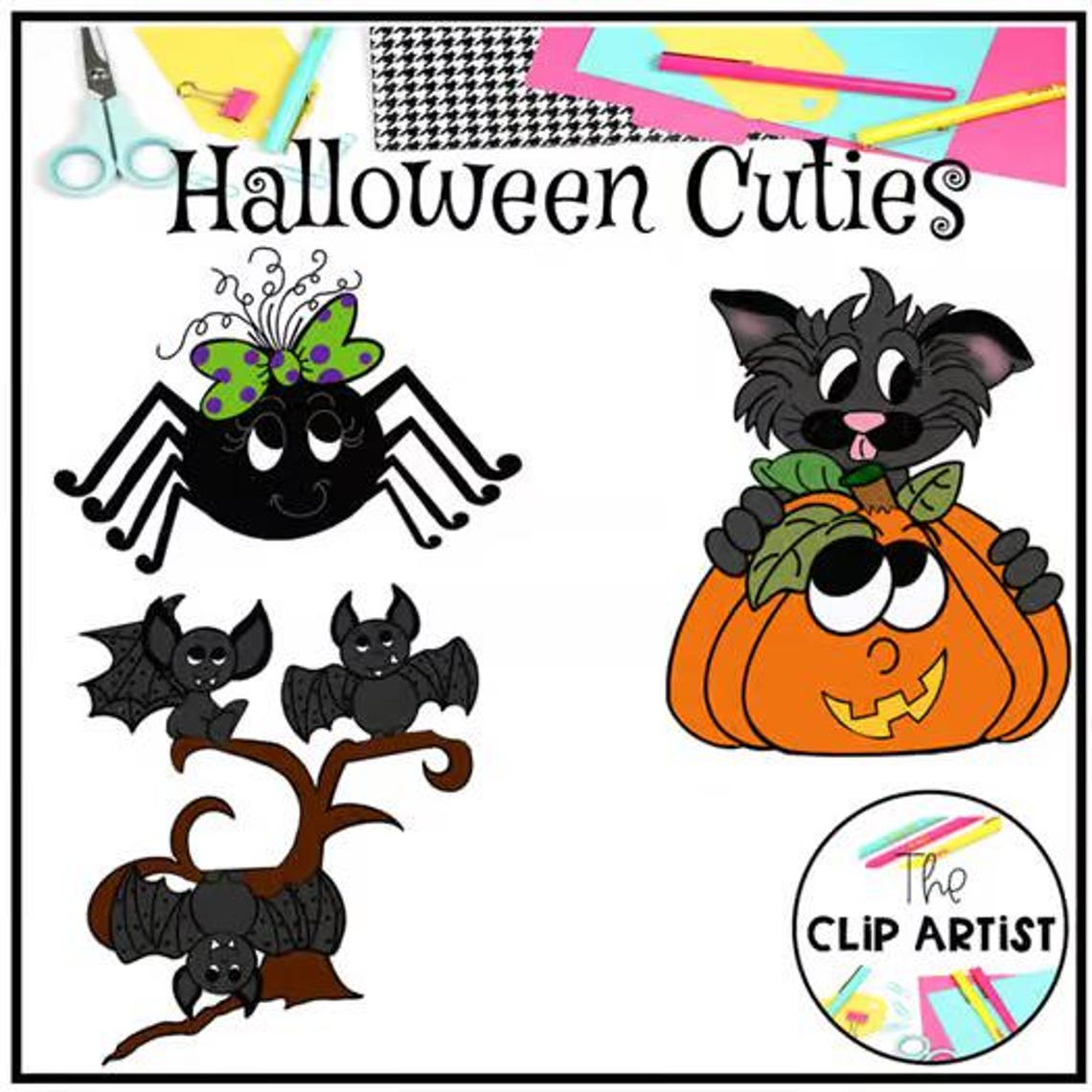 Halloween Cuties Clip Art - Etsy