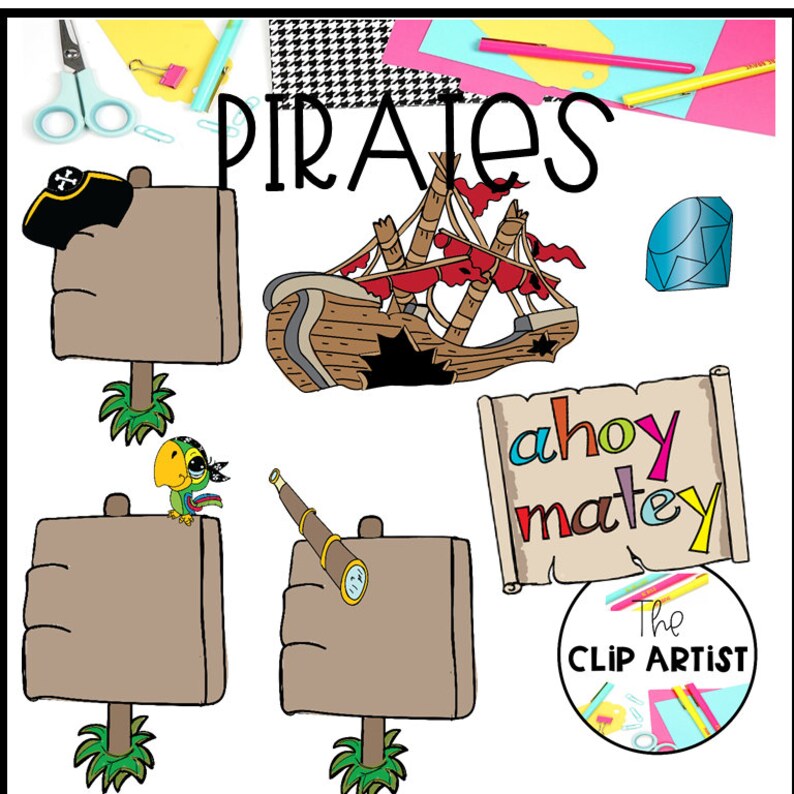 Pirate Clip Art - Etsy