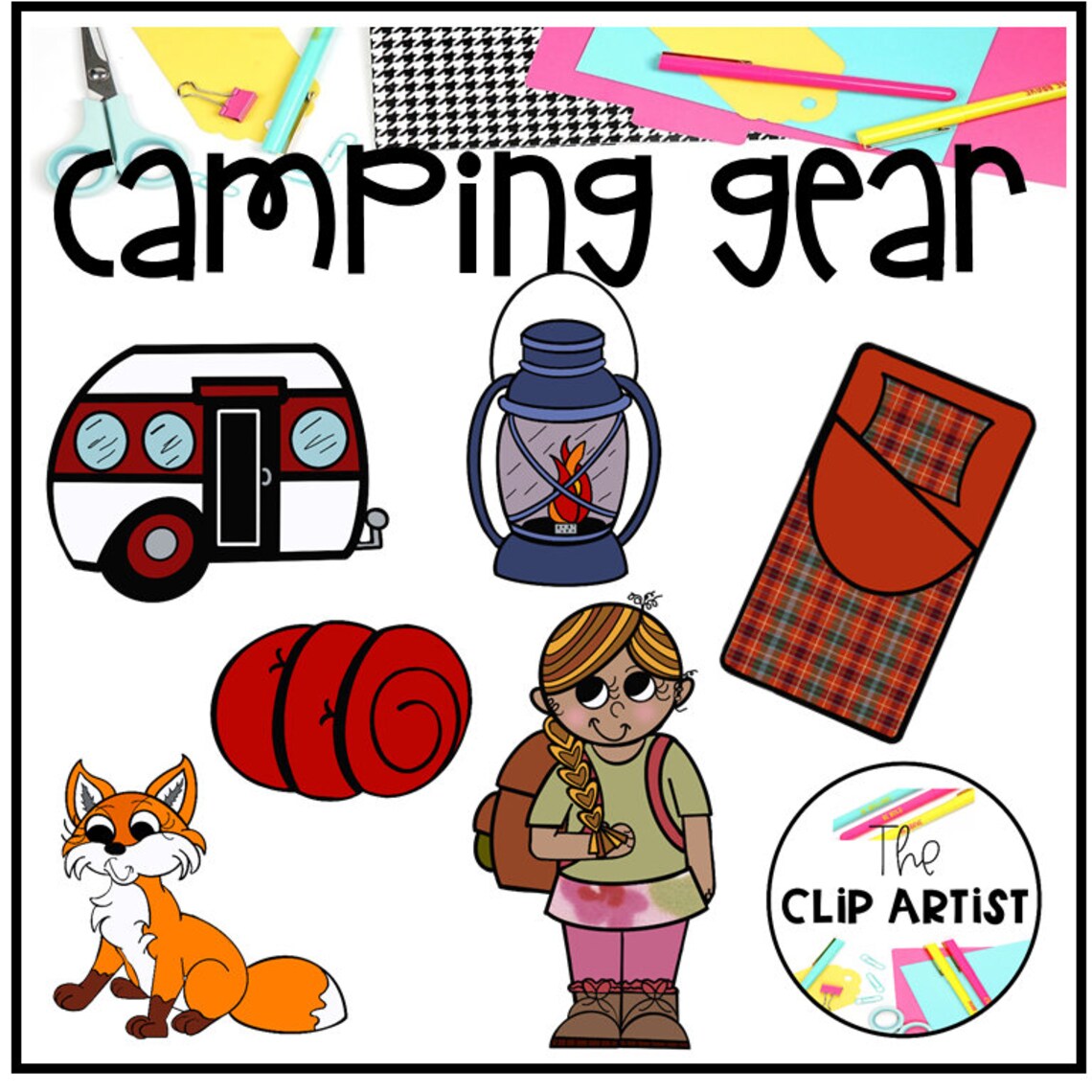 Camping Gear Clipart - Etsy